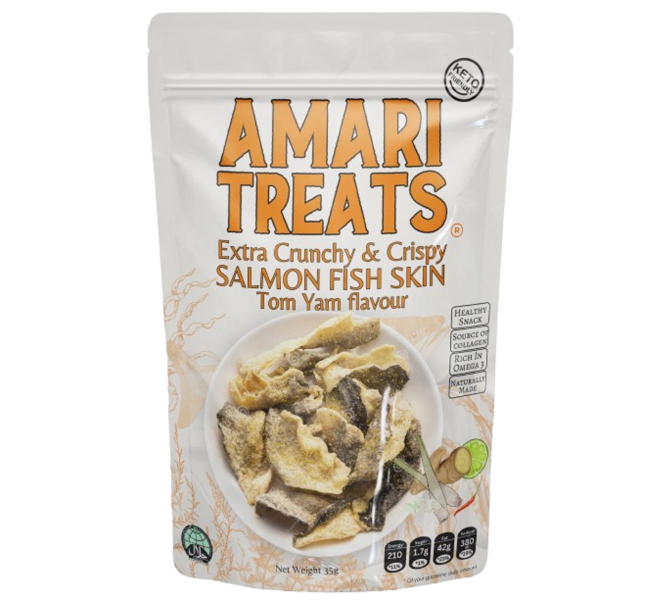 Amari Treats Salmon Fish Skin (Tom Yum)